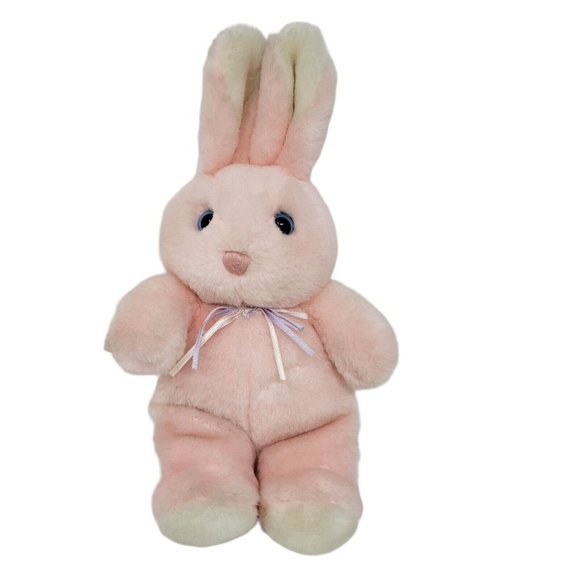 Commonwealth | Toys | Vintage 989 Commonwealth Bunny Rabbit Plush Stuffed Animal 11 Pink Easter ...